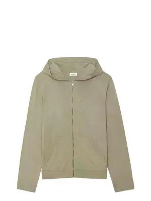 Zadig&Voltaire Clash We Revoltaire Zip Hoodie - Green