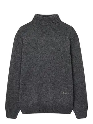 MAN ON THE BOON. Turtleneck Sweater Grey