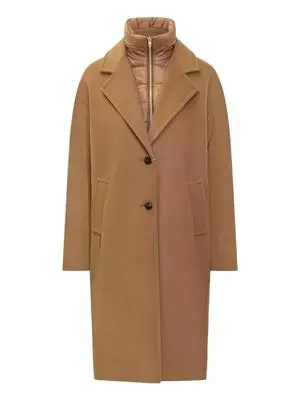 Herno Single-breasted Wool Coat - Brown