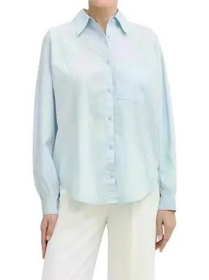 BOSS Long-sleeve Top With Pocket - Blue