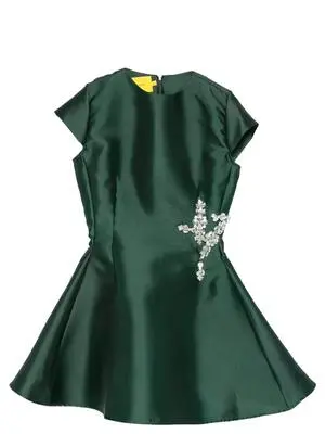 MARQUES' ALMEIDA Embellished Mini Dress - Green