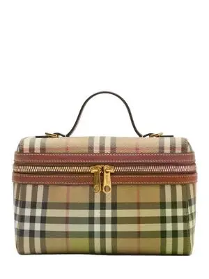 Burberry Mini Check Vanity Cross Body Bag - Neutrals
