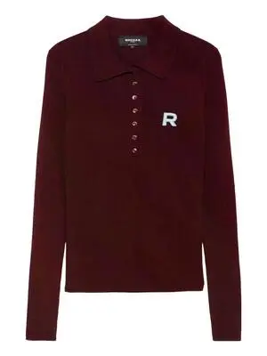 Rochas Logo-patch Polo Top - Red