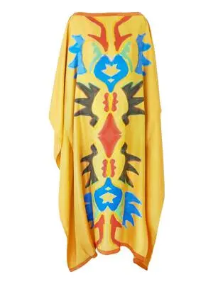 Carolina Herrera Rianna + Nina Printed Caftan - Yellow