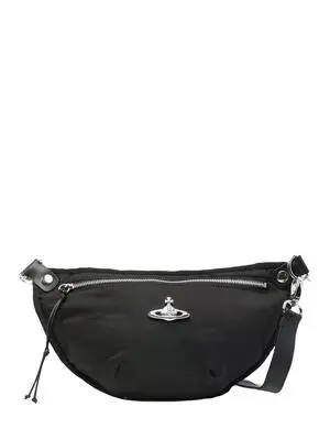 VIVIENNE WESTWOOD Orb Plaque Shoulder Bag - Black