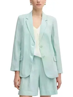 BENETTON Linen Blazer - Blue