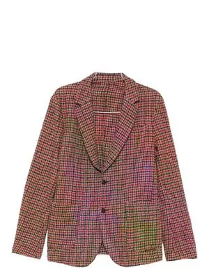 ORIGINAL VINTAGE Checked Blazer - Red