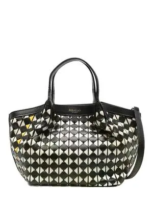 SERAPIAN Mini Secret Mosaico Tote Bag - Black