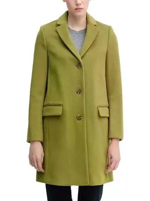 BENETTON Button Pocket Coat - Green