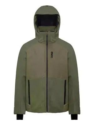 COLMAR Hooded Ribbed Ski Jacket - Green