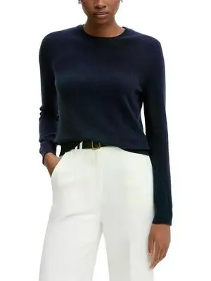 BENETTON Crew-neck Cashmere Sweater - Blue