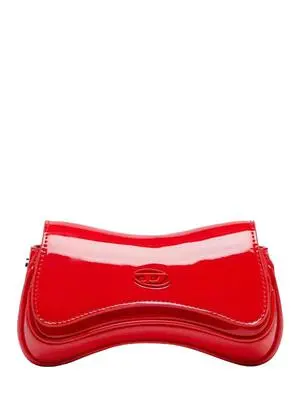 DIESEL Logo-plaque Crossbody Bag - Red