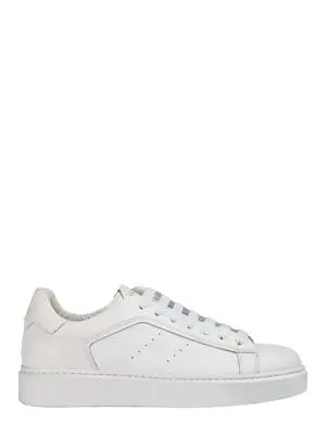 DOUCAL'S Perforated Leather Sneakers - White