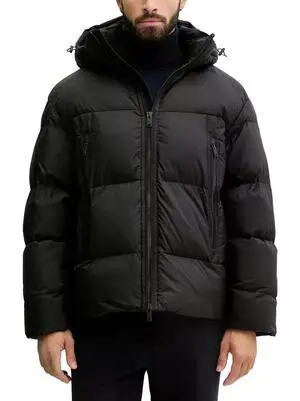 BOSS Zip-up Padded Jacket - Black