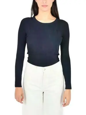PENNYBLACK Tie Ribbed Sweater - Blue