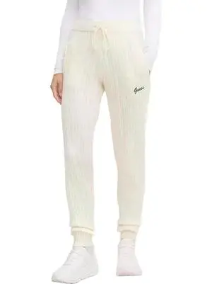 Guess Cable-knit Track Pants - Neutrals