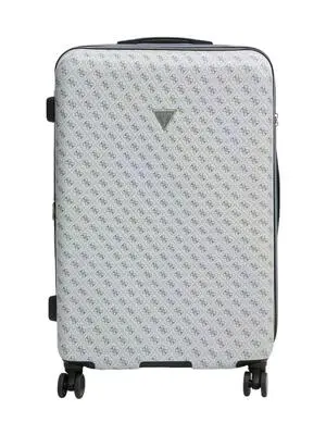 Guess Monogram Logo-plaque Luggage - Neutrals