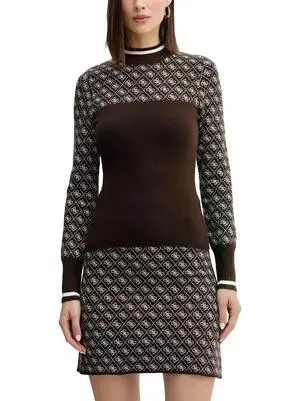 Guess Patterned Long-sleeve Sweatshirt - Brown