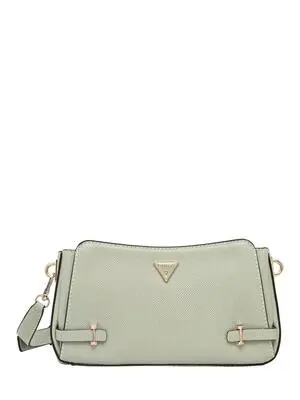 Guess Rosalba Buckle Crossbody Bag - Green