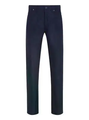 Zegna Wool-cashmere Pants - Blue