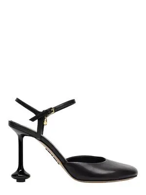 Loewe 90mm Sculpted-heel Ankle-strap Pumps - Black