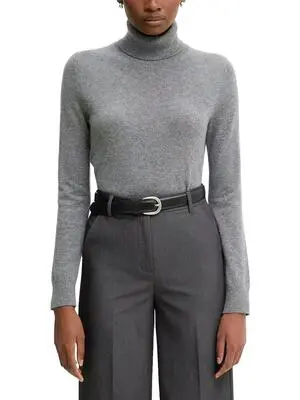 BENETTON Roll-neck Sweater - Grey