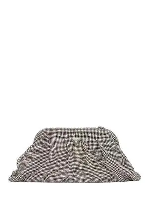 Guess Embellished Chain-strap Clutch - Silver