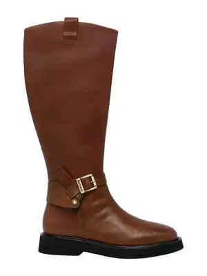 Barbour Boots With Buckle And Zip - Brown