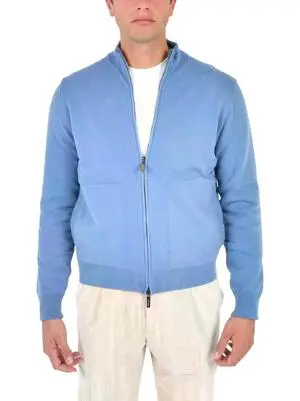 DRUMOHR Zip-up Cardigan - Blue