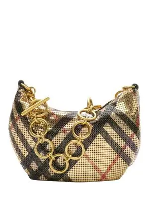 Burberry Chainmail Check Mini Bag - Gold