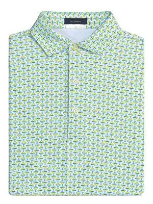TURTLESON Rocky Performance Polo - White/daisy