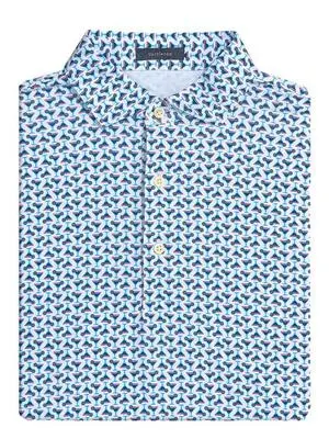 TURTLESON Rocky Performance Polo - White/navy