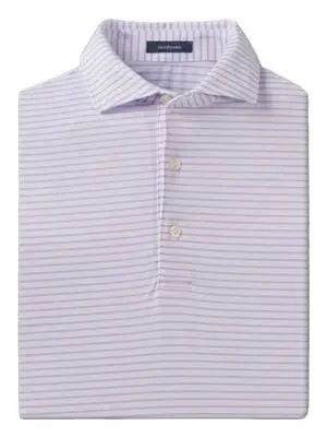 TURTLESON Dylan Stripe Performance Polo Quartz