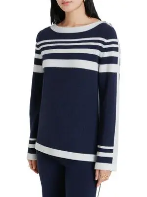 TEMPERLEY LONDON Bretton Knit Top - Navy