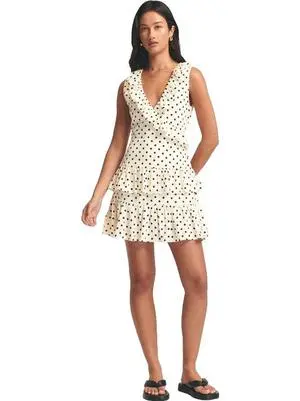 ST MRLO Jada Mini Dress Cream Base Spot