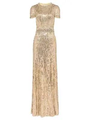 Jenny Packham Celeste Maxi Gown - Pebble