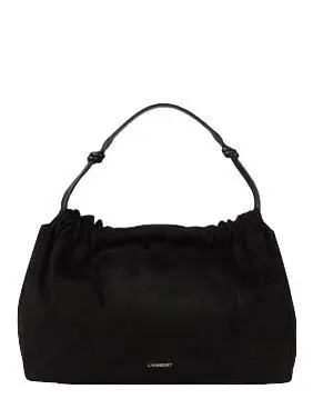 LAMBERT Laravegan Suede Shoulder Bag Black