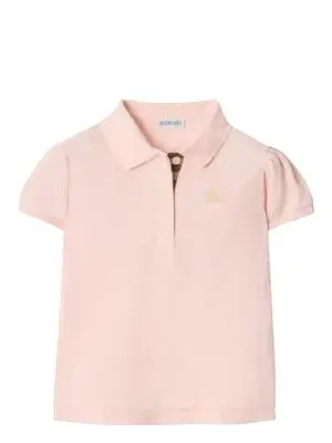 Burberry Cotton Piqué Polo Shirt - Ice Pink
