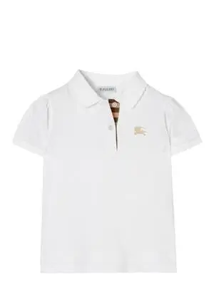 Burberry Cotton Piqué Polo Shirt - White
