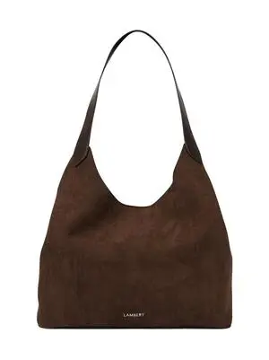 LAMBERT Katy Vegan Suede Tote Bag - Bark