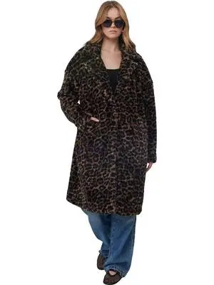 GOTTEX BEACH LIFE Print Fleece Lounge Coat - Leopard