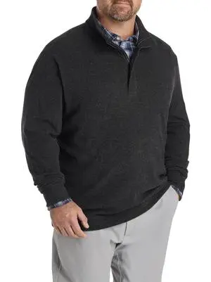 Vineyard Vines Big & Tall Calmwater Quarter-zip Pullover - Nocturne