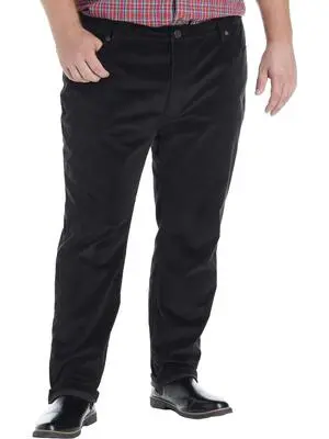 TRUE NATION BY DXL Big & Tall Comfort Corduroy Pants - Caviar