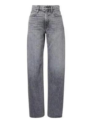 SLVRLAKE Cassie High-rise Wide-leg Jeans - Grey