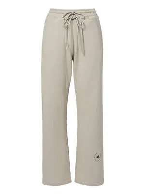 Adidas By Stella McCartney Cotton Jersey Sweatpants - Grey