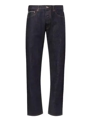 Thom Sweeney Mid-rise Straight Jeans - Blue