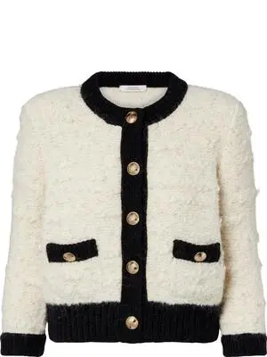 Dorothee Schumacher Sparkle Wool-blend Cardigan - White