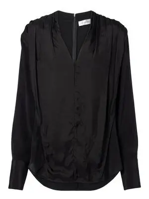 Victoria Beckham Silk Crêpe De Chine Blouse - Black