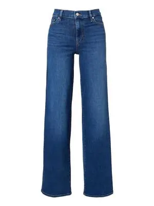 FRAME Le Slim High-rise Wide-leg Jeans - Blue