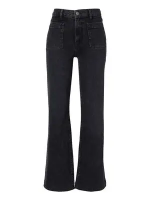 FRAME Arrow High-rise Bootcut Jeans - Black